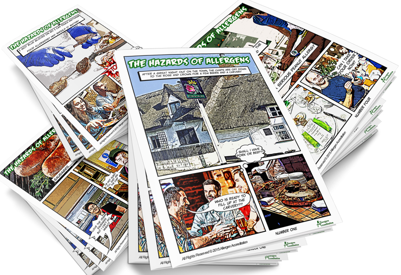 KA-POW! Comic strip helps kitchens defeat allergen evils