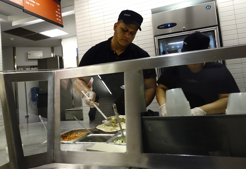 Chipotle Restaurant Kitchen
