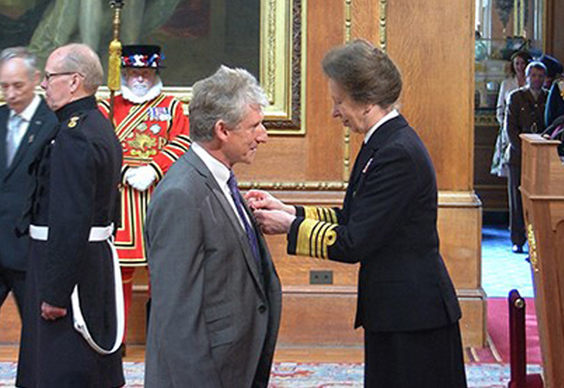 YO Sushi! boss Robin Rowland collects OBE for services to industry