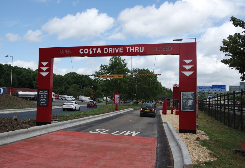 Costa sets up drive-thru coffee pitstop at motorway station