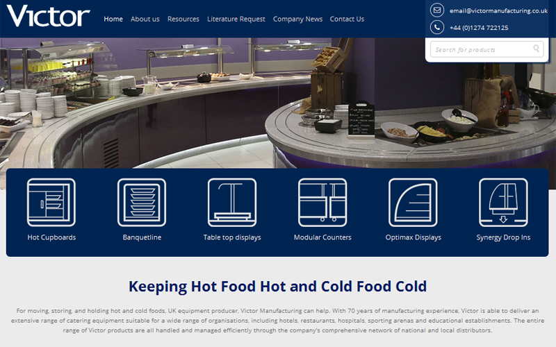 Victor's revamped website features 284 product pages and 1,000 items of kit