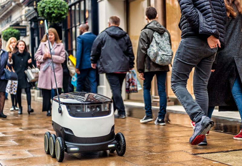 Self-driving food delivery robots hit UK streets