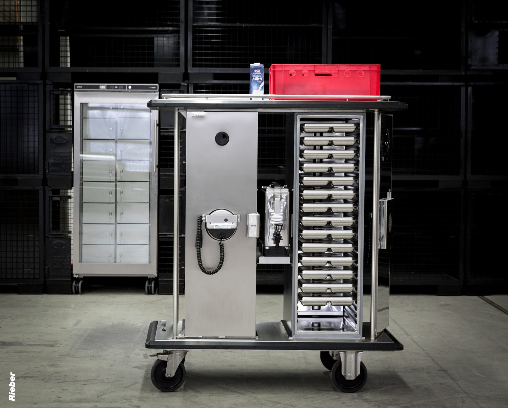 Meal delivery trolley provides a solution for feeding those in isolation