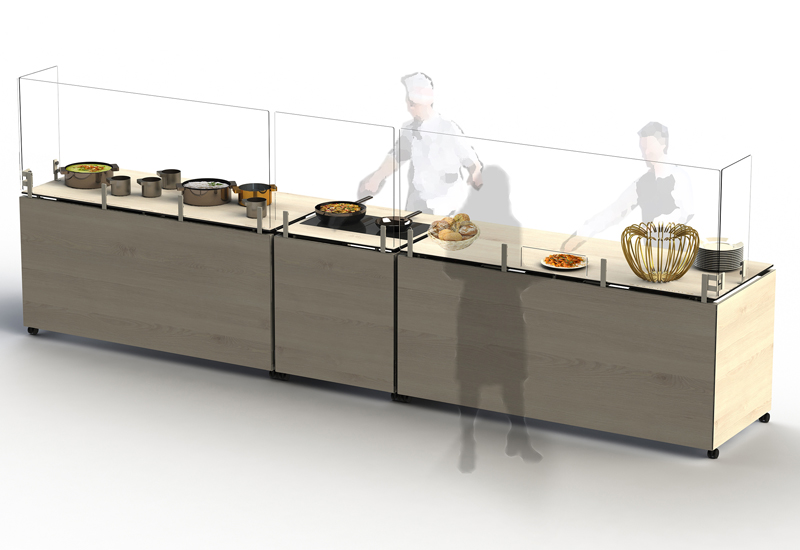 Venta bolts on hygiene feature for Covid-secure buffet service