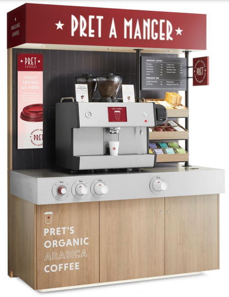 Pret A Manger expands into self-service coffee machines