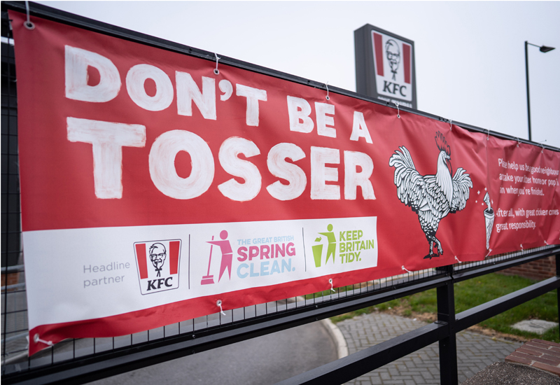 KFC tells customers: ‘Don’t be a tosser’