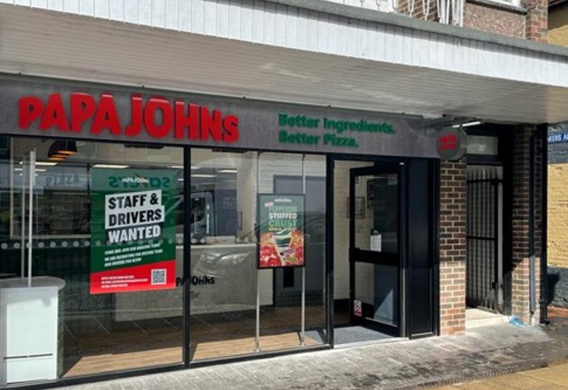 Papa John’s delivery driver turned franchisee opens fifth site