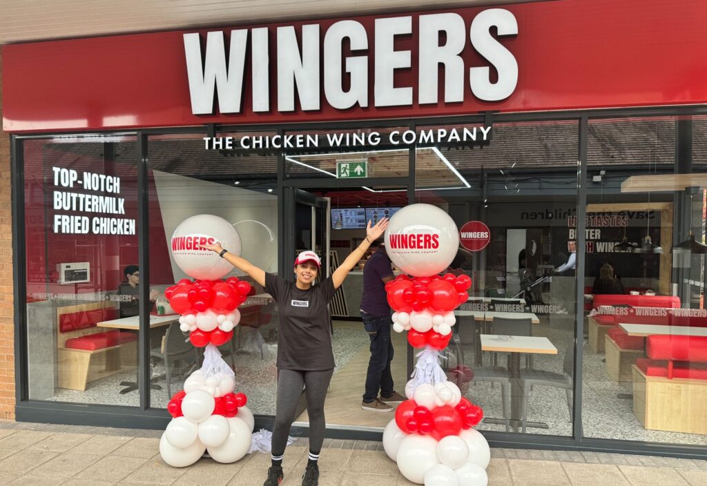 Wingers' youngest solo franchisee opens new Derby store