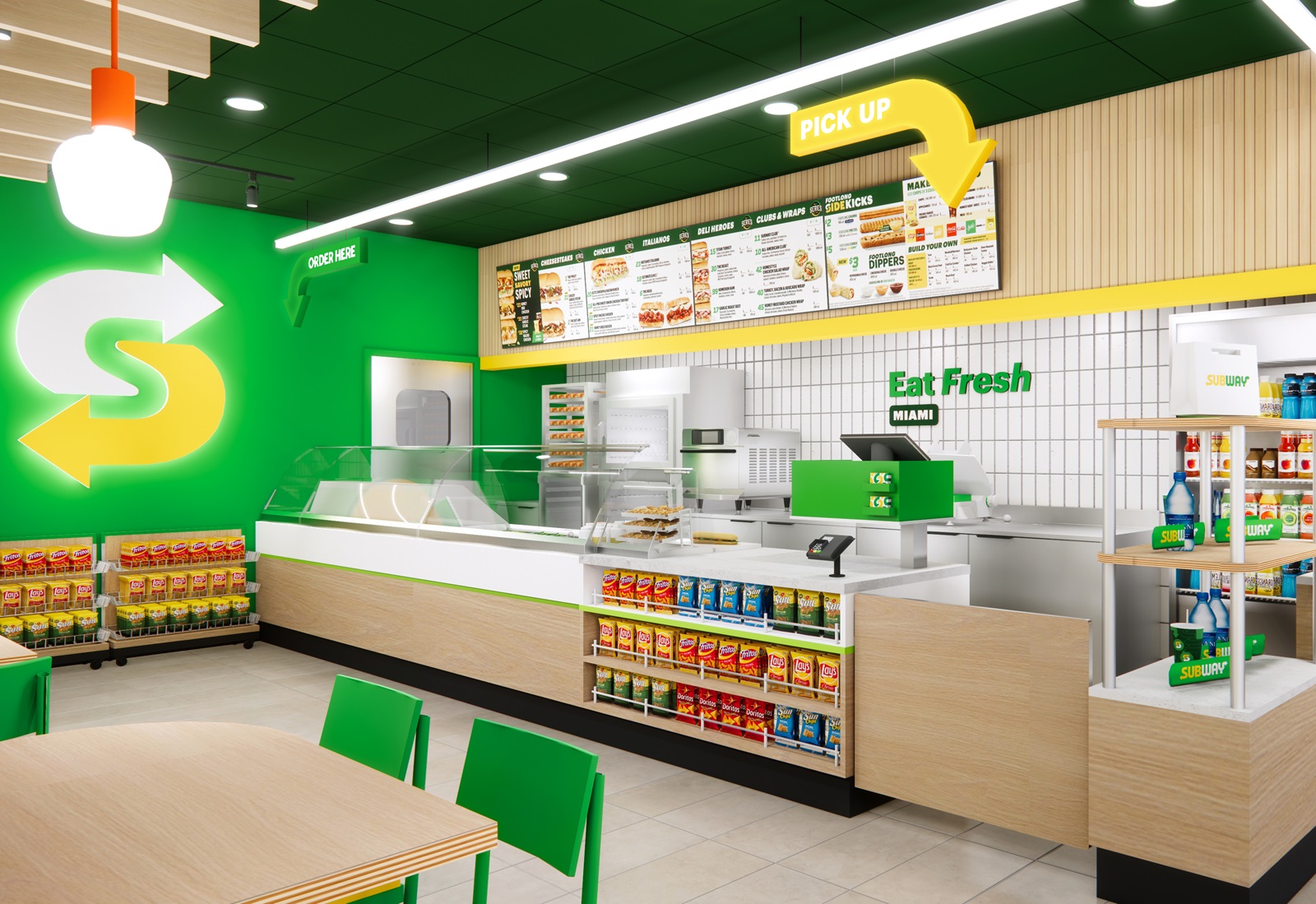 Subway unveils new global restaurant design