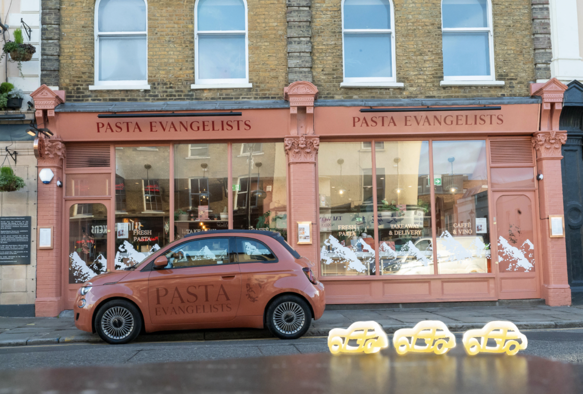 Pasta Evangelists designs Fiat 500 shaped pasta for winter menu