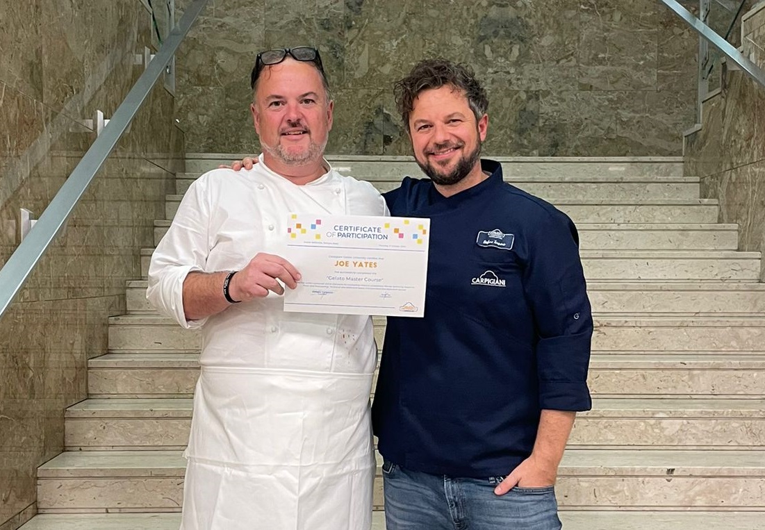 Carpigiani UK’s development chef becomes accredited ‘Gelato Master’