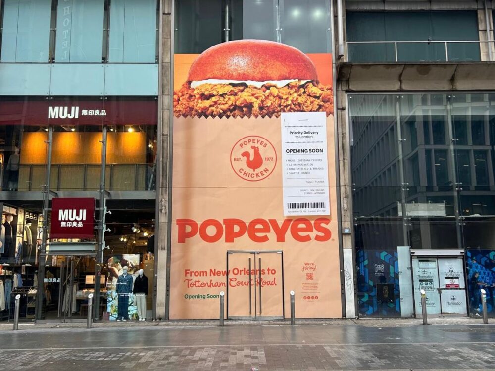 Popeyes flexes its muscle in central London