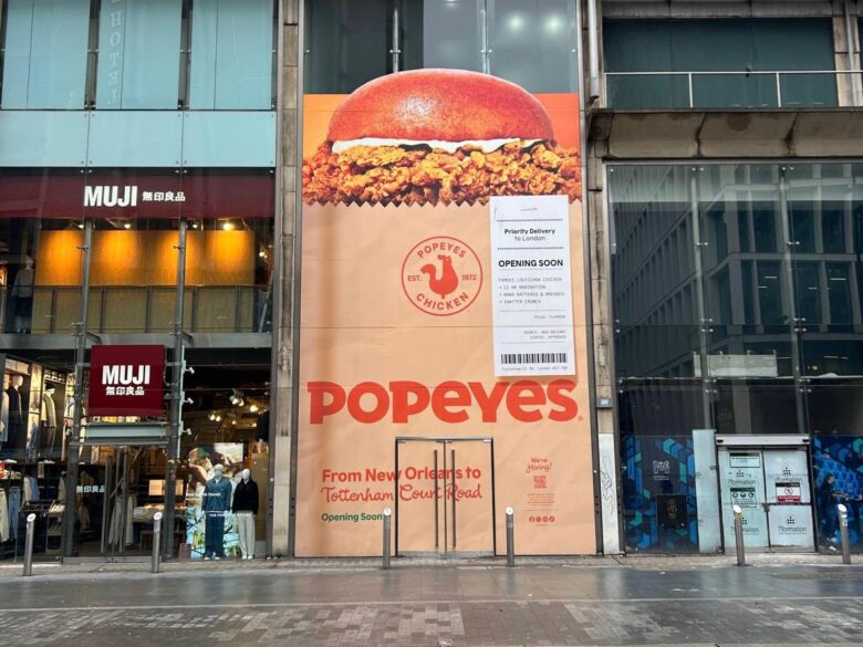 Popeyes flexes its muscle in central London
